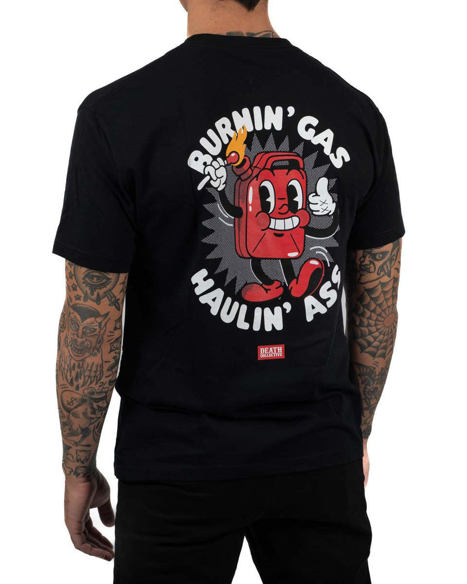 Death Collective Burnin Gas Tee – DEATH COLLECTIVE